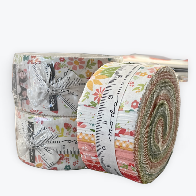 Moda Fabrics Strawberry Lemonade Jelly Roll of 41 Strips by Sherri & Chelsi